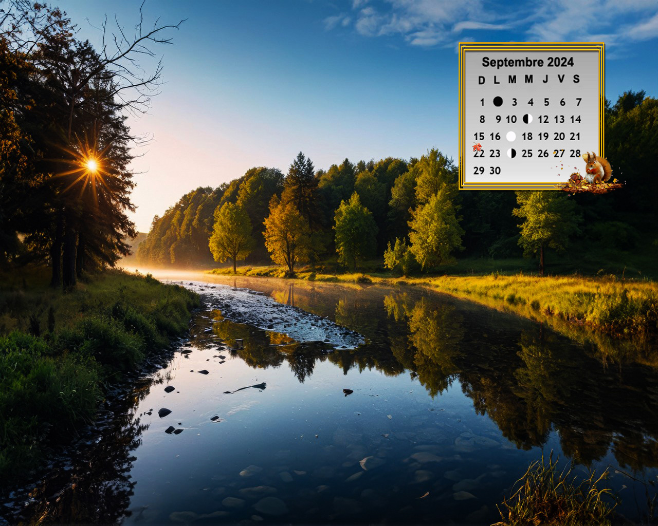 Fonds d’écran Calendriers Septembre – Belle Picotine