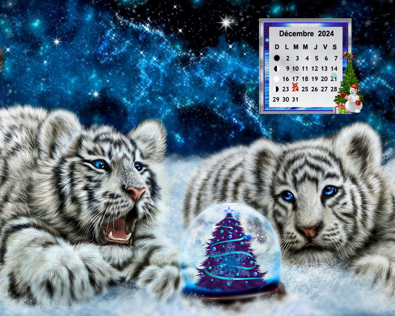 Fonds d’écran calendriers Décembre 2024 – Belle Picotine