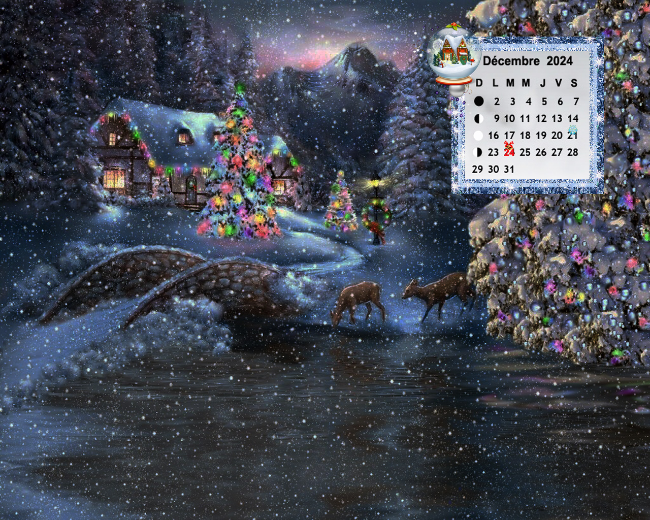 Fonds d’écran calendriers Décembre 2024 – Belle Picotine