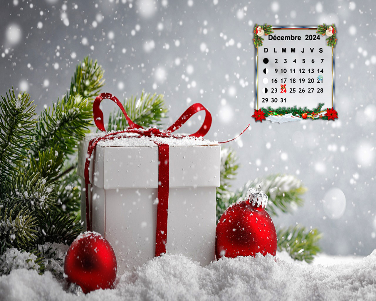 Fonds d’écran calendriers Décembre 2024 – Belle Picotine