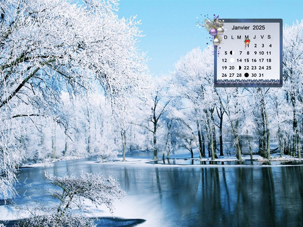 Fonds d’écran Calendriers Janvier 2025 – Belle Picotine