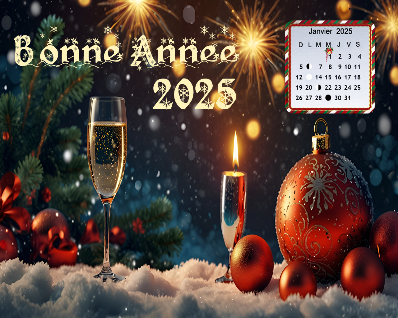Fonds d’écran Calendriers Janvier 2025 – Belle Picotine