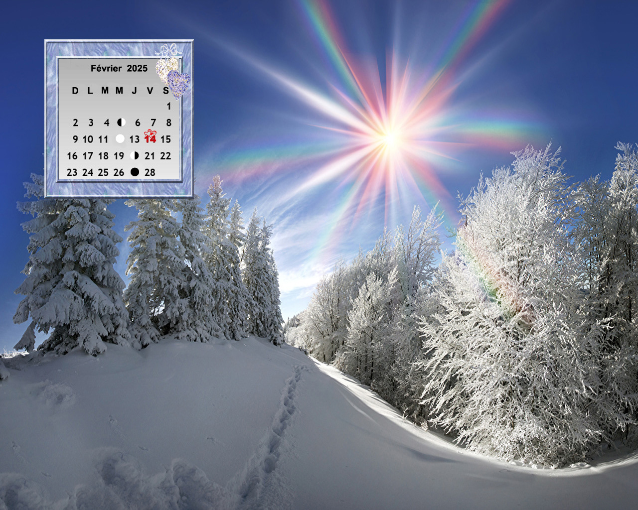 Fonds d’écran Calendriers Février 2025 – Belle Picotine